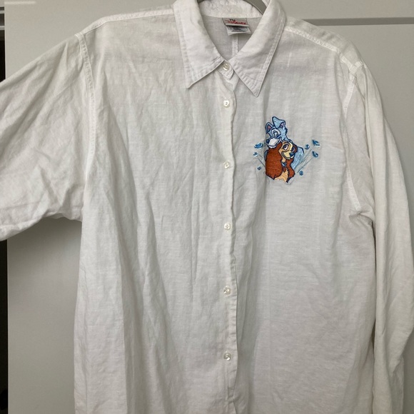 Disney | Tops | Vintage Disney Lady And The Tramp Button Down Top ...